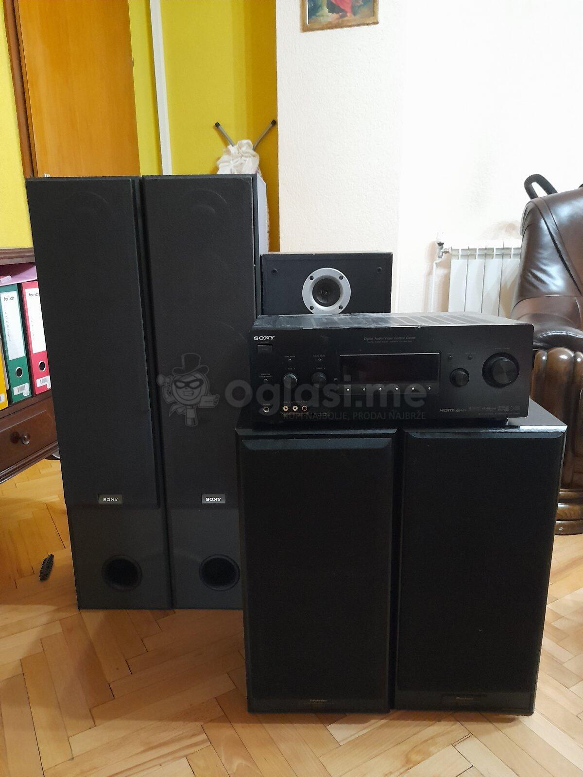 Pojacalo i 5 zvucnika - Cijena 300 € - Crna Gora Tivat Tivat (uži dio) Muzičke linije | Oglasi